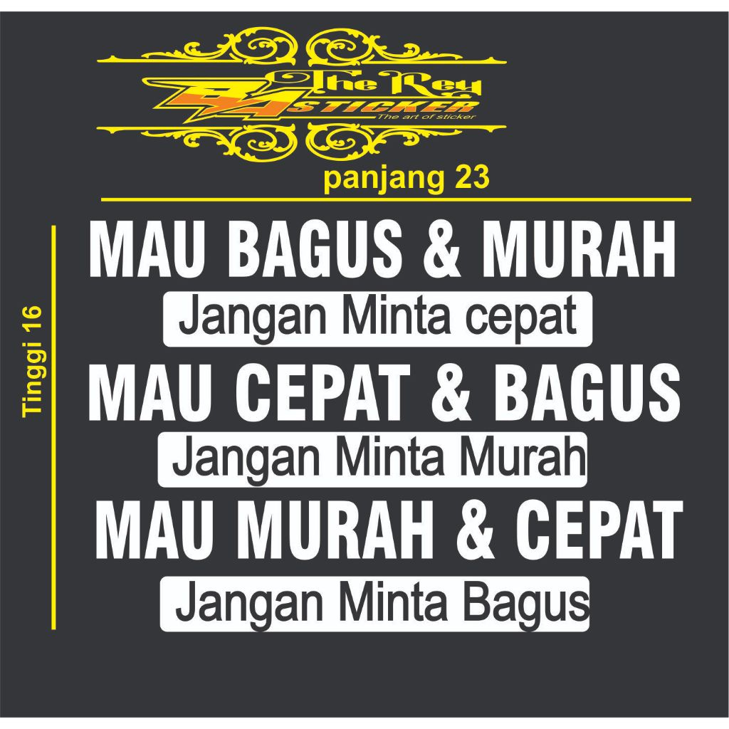Jual stiker kata-kata mau bagus dan murah | Shopee Indonesia