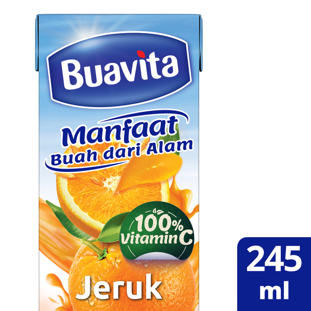 Jual Buavita Jus Buah Asli Jeruk 245 Ml | Shopee Indonesia