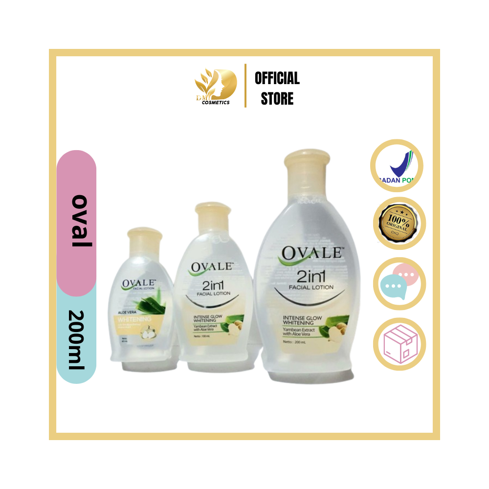 Jual OVALE FACIAL LOTION / PEMBERSIH WAJAH OVAL 200 ML,100 ML, 60ML ...