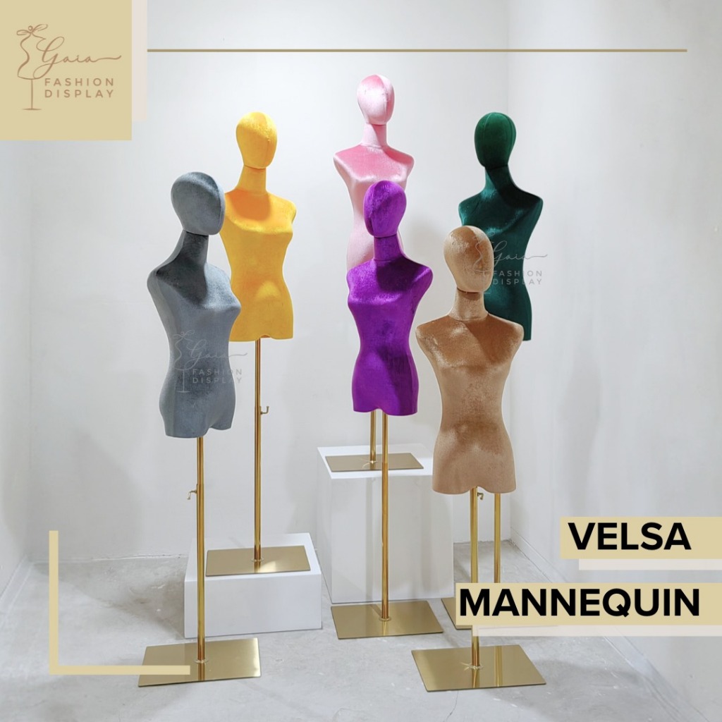 Jual Female Mannequin Manekin Tanpa Tangan Bludru Warna Manekin VELSA ...
