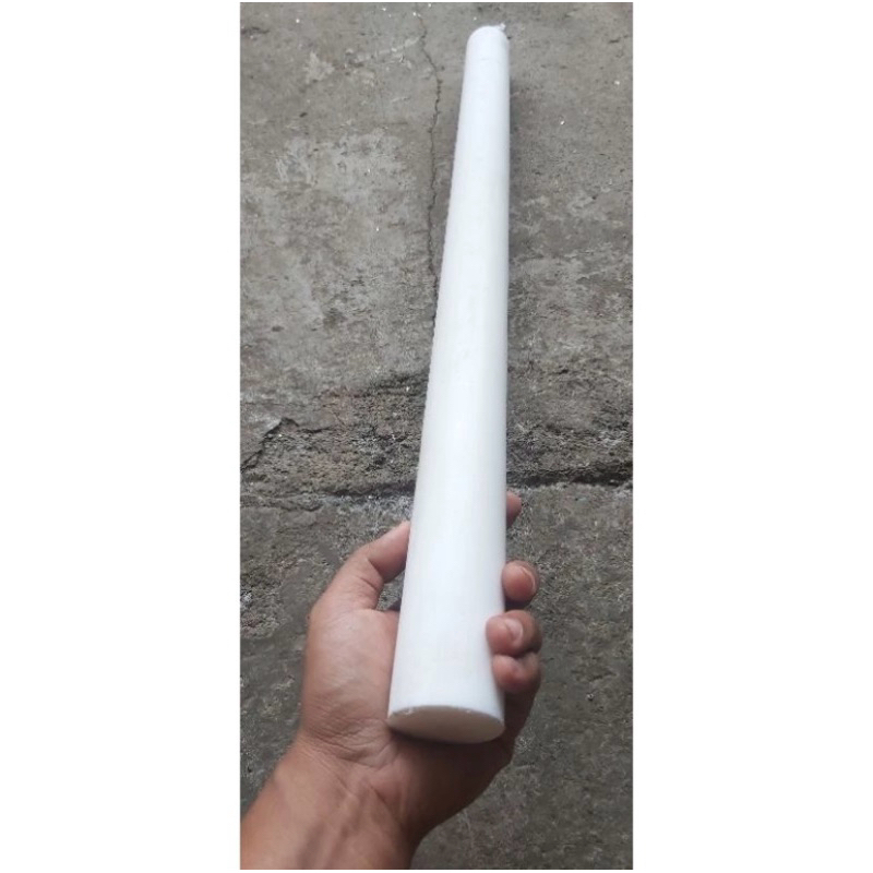 Jual Nylon PE batangan 35mm x 1 meter) putih Nylon Rod Polyethylene bahan bandul teflon bandul ...
