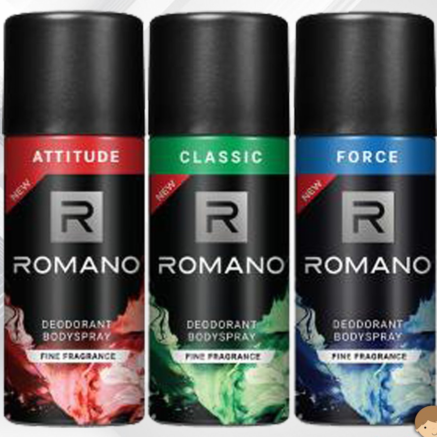 Jual Romano Deodorant Body Spray Fine Fragrance 150ml | Shopee Indonesia