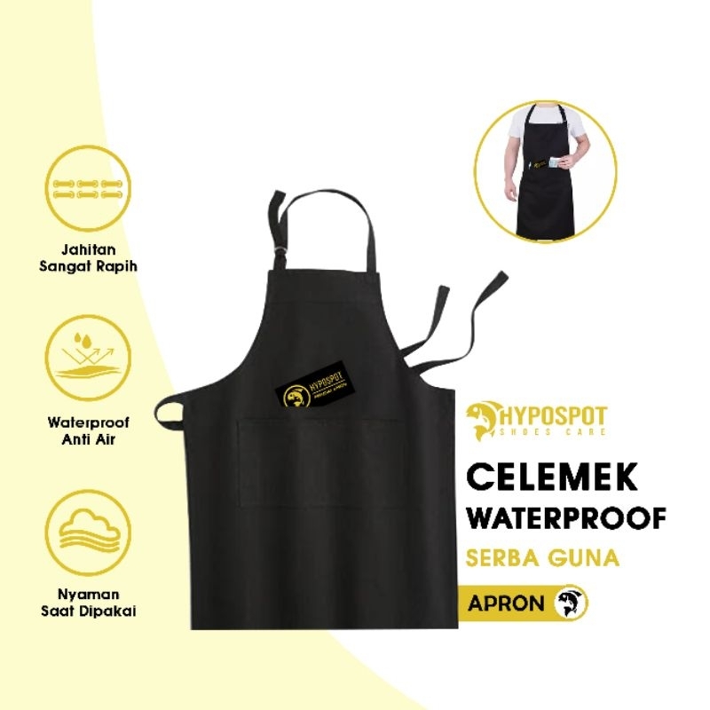 Jual HYPOSPOT - Apron Celemek Katun Tebal Waterproof Minimalis dan ...