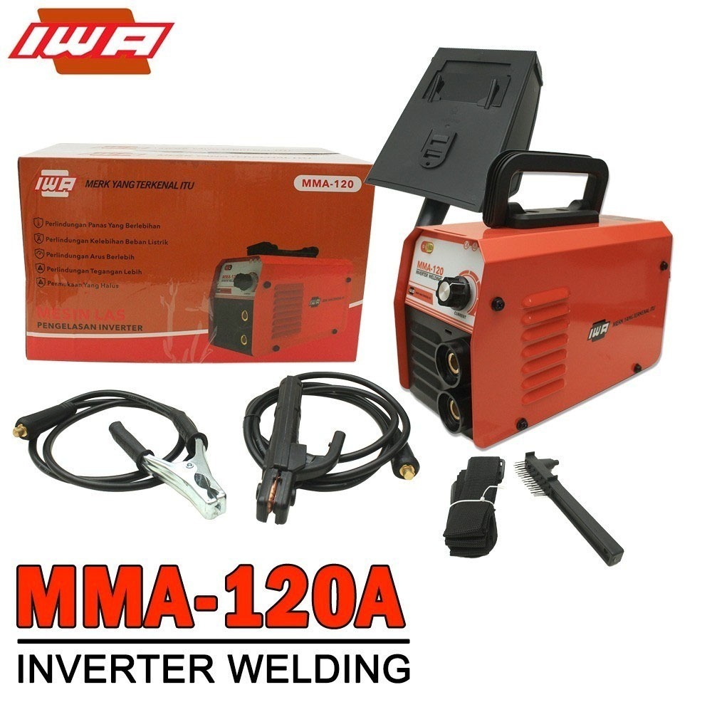 Jual Mesin Las Listrik 450watt IWA Travo Las Digital Inverter MMA-120A IGBT Welding Machine ...
