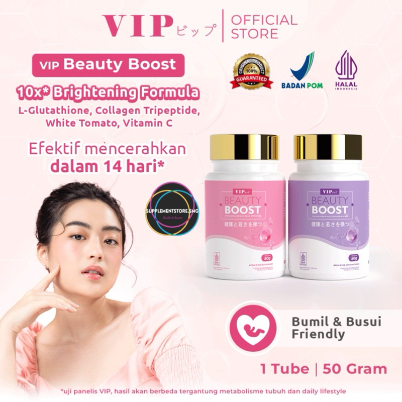 Jual VIP Beauty Boost 10x Brightening Formula Rasa Mix Berry Dan ...