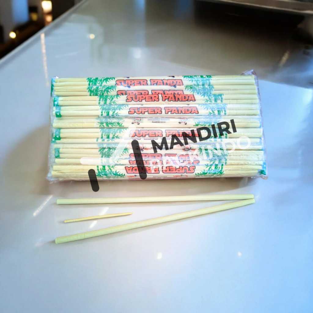 Jual Sumpit bambu super panda + tusuk gigi perpack 50 pcs | sumpit ...