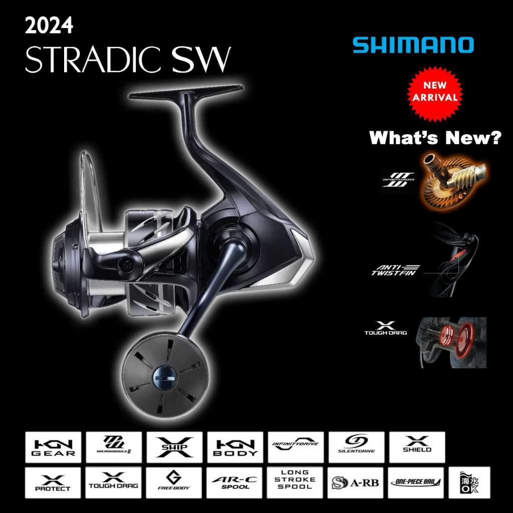 Jual Reel SPINNING SHIMANO STRADIC SW 2024 | Shopee Indonesia
