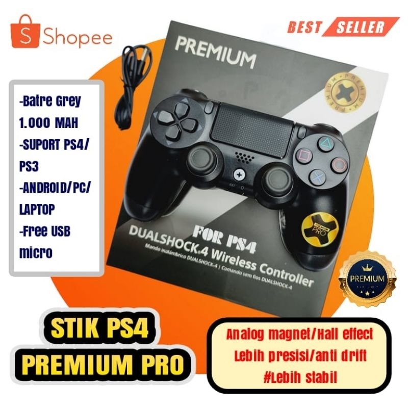 Jual STIK WIRELESS PS4 PREMIUM PRO | Shopee Indonesia