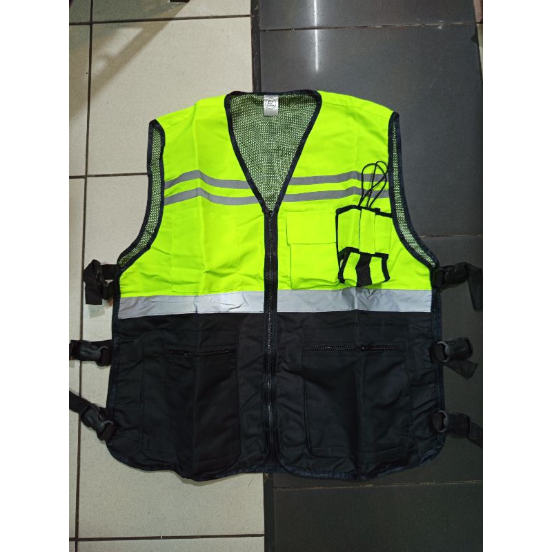 Jual Rompi Safety Pelindo Warna Hijau stabilo/ Rompi Proyek Murah ...