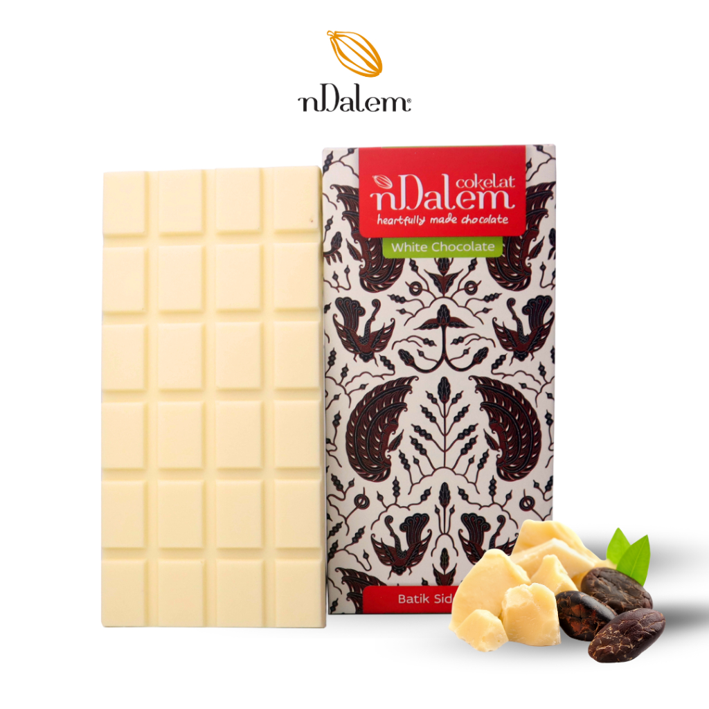 Jual Cokelat nDalem | White Chocolate Bar with Cacao Butter | Snack ...