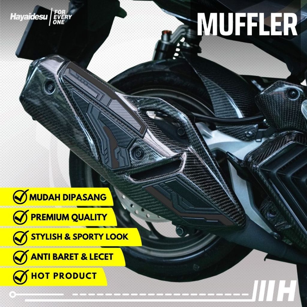 Jual Hayaidesu Vario FI / Click 160 Muffler Knalpot Body Protector Cover | Shopee Indonesia