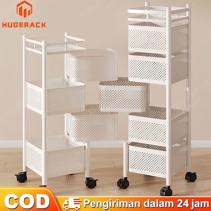 Jual Rak Troli Susun Putar Rak Berputar Rak Dapur Stainless Steel Rak ...