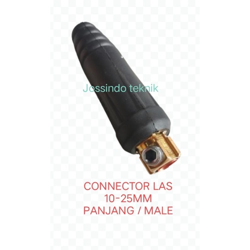 Jual connector las male 10-25 / connector las cowok 10-25 panjang ...
