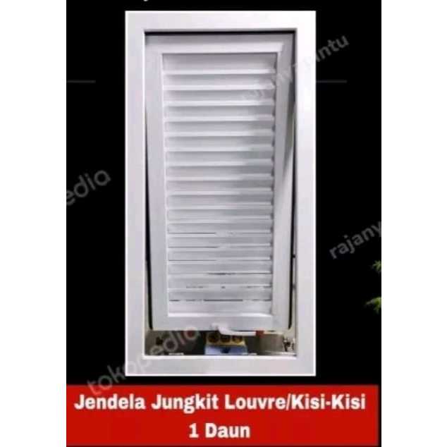 Jual jendela jalusi aluminium buka jungkit 60x120 | Shopee Indonesia