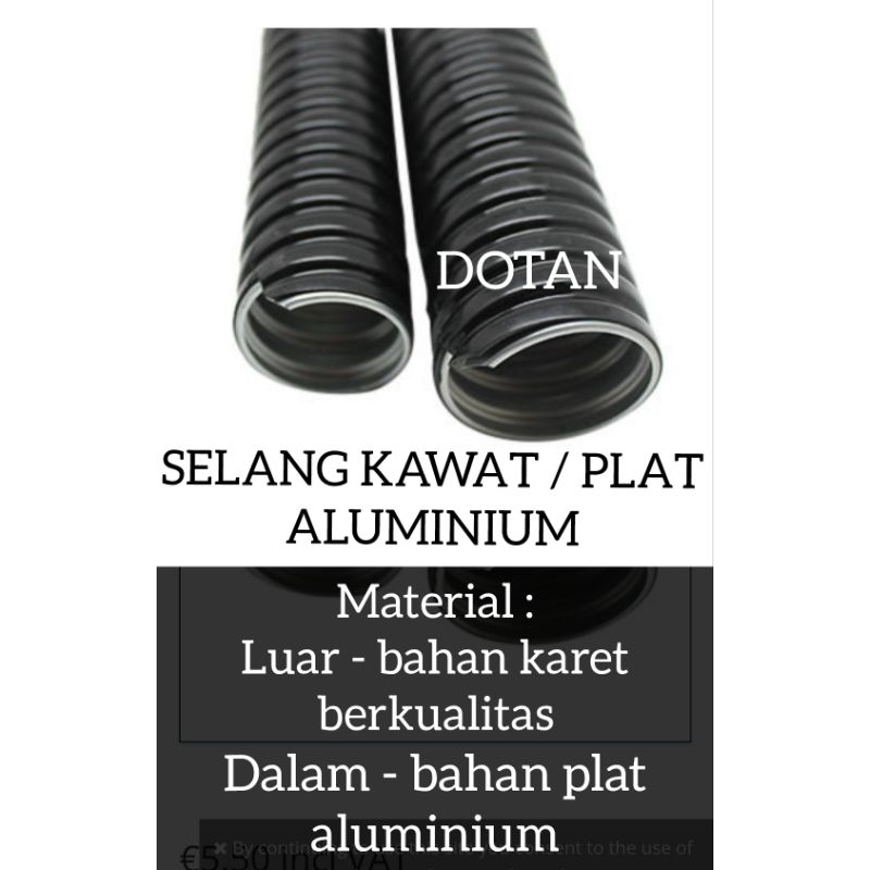 Jual 25MM SELANG FLEXIBLE HOSE METAL BAJA FLEKSIBEL CONDUIT HARGA PER METER 1 INCH | Shopee ...