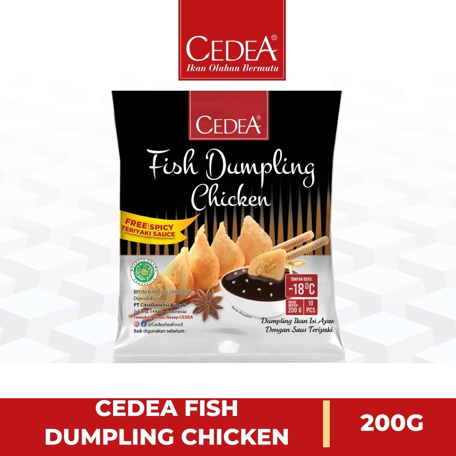 Jual CEDEA FISH DUMPLING CHEESE & CHICKEN 200GR | Shopee Indonesia