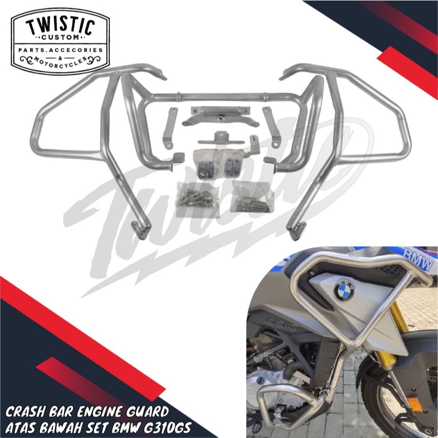 Jual Engine Guard Crash Bar Pelindung Mesin Atas Bawah Full Set Touring ...