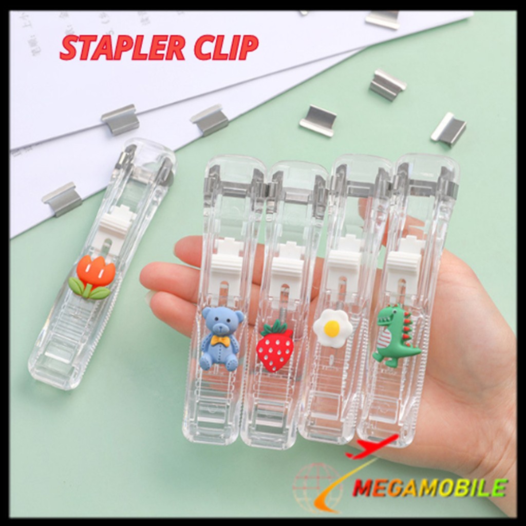 Jual MM Paper Clips Poratble Stainless Steel Staples Otomatis Kliper ...