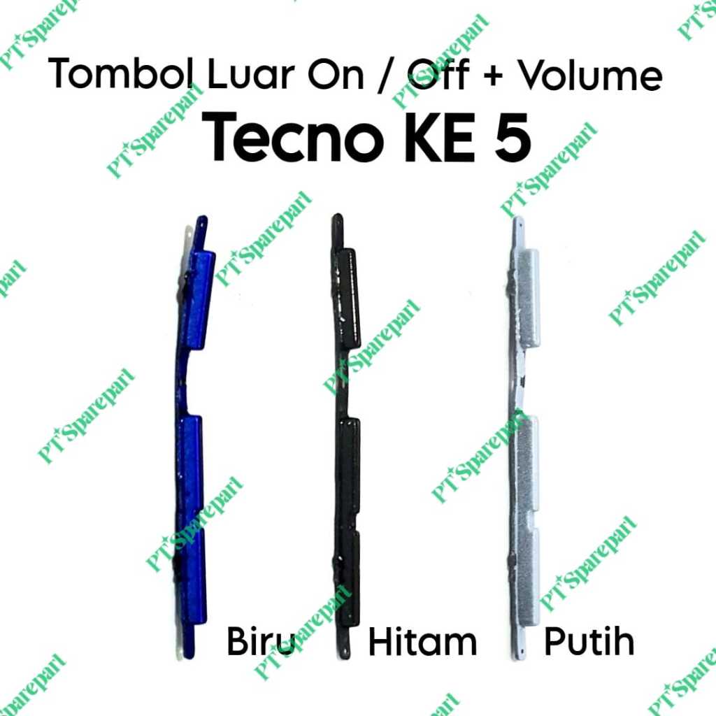 Jual Tombol Luar 1 Set Power On Off + Volume Tecno Ke 5 / KE5 / KD7S ...