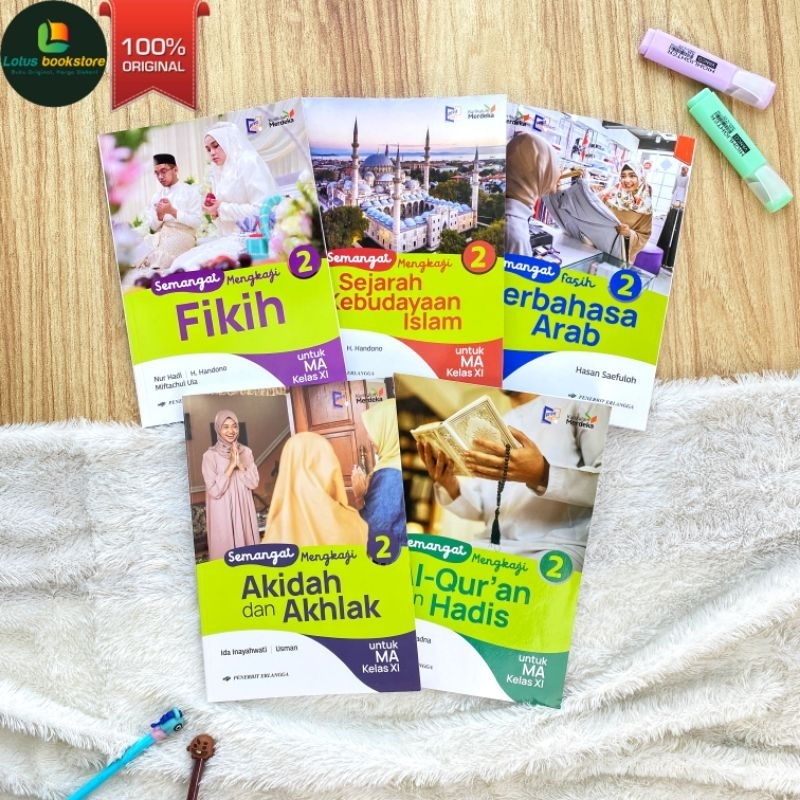 Jual Seri Semangat Mengkaji MA Kelas 11 - Bahasa Arab/Fikih/Akidah Akhlak/SKI/Quran Hadits ...