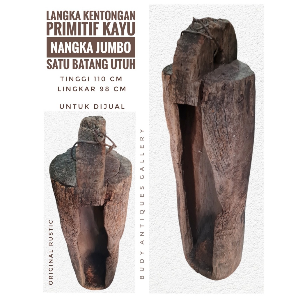 Jual Kentongan Jumbo Kayu Nangka Rustik Satu Batang Utuh | Shopee Indonesia