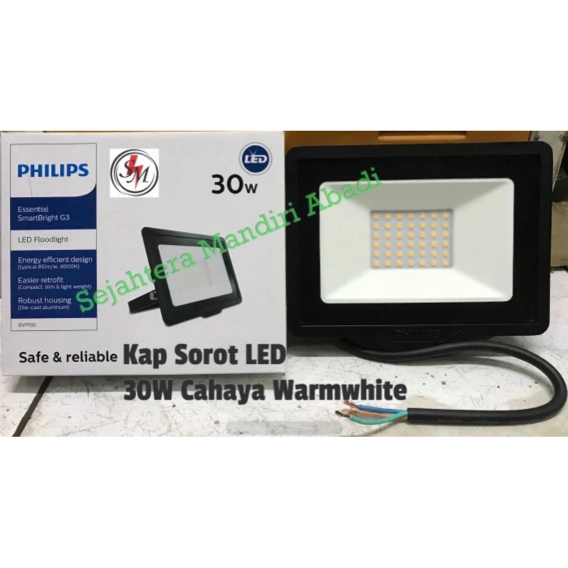 Jual Lampu Sorot Floodlight BVP 150 LED 30 Watt Philips | Shopee Indonesia