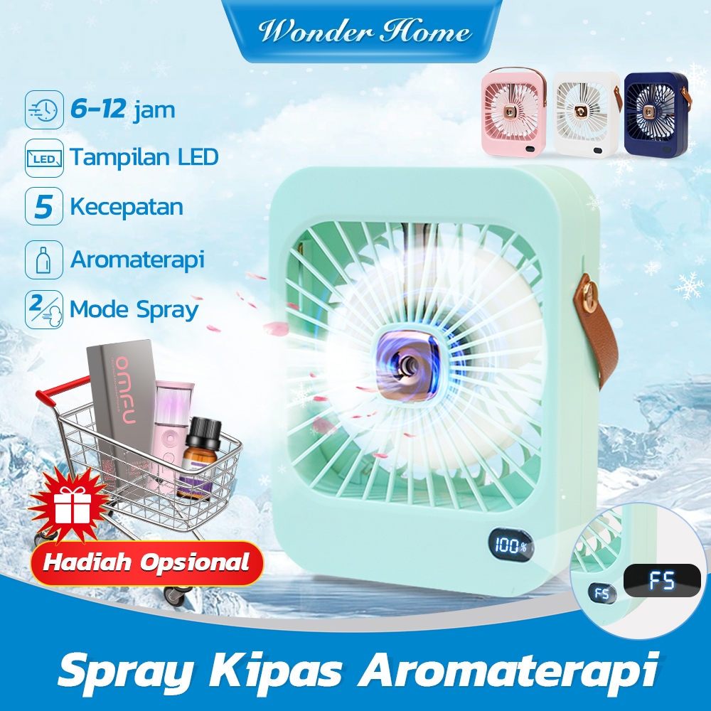 Jual Kipas Nano Spray Kipas Angin AC 5 Speeds Daya Tampilan LED ...