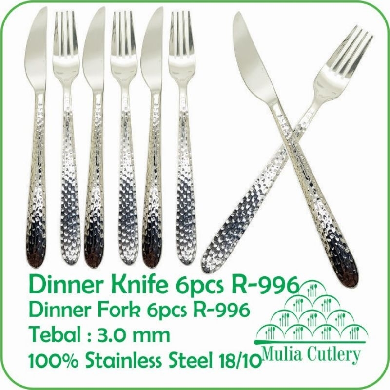 Jual Pisau Garpu Steak 6pcs R-996 Pisau Steak Steak Knife Grapu Makan ...