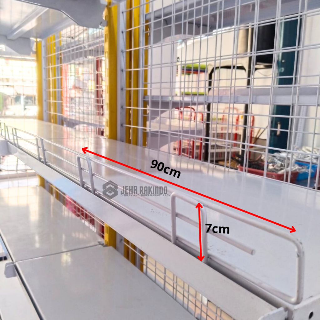 Jual Stopper rak gondola pembatas rak minimarket pagar depan rak ...