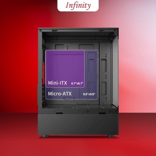 Jual Casing Komputer Infinity Noir m-atx Free 3Fan RGB Tempered Glass ...