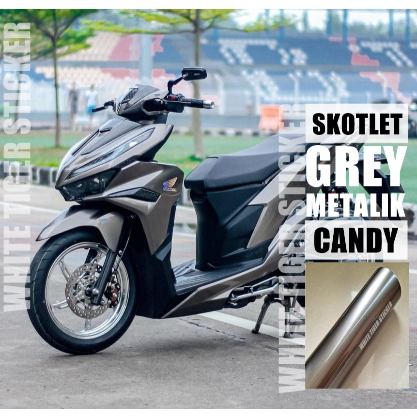 Jual SKOTLET STIKER MOTOR ABU CANDY SCOTLITE GREY METALIK CANDY SKOTLET ...