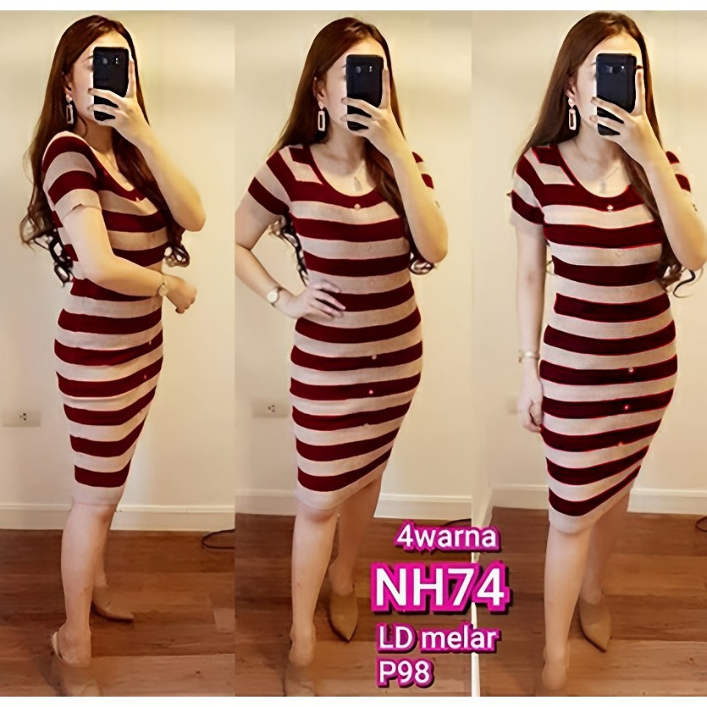 Jual GFS Dress Rajut Nova Ld 90 - 100 cm P 100 cm B 300 cm Cotton ...