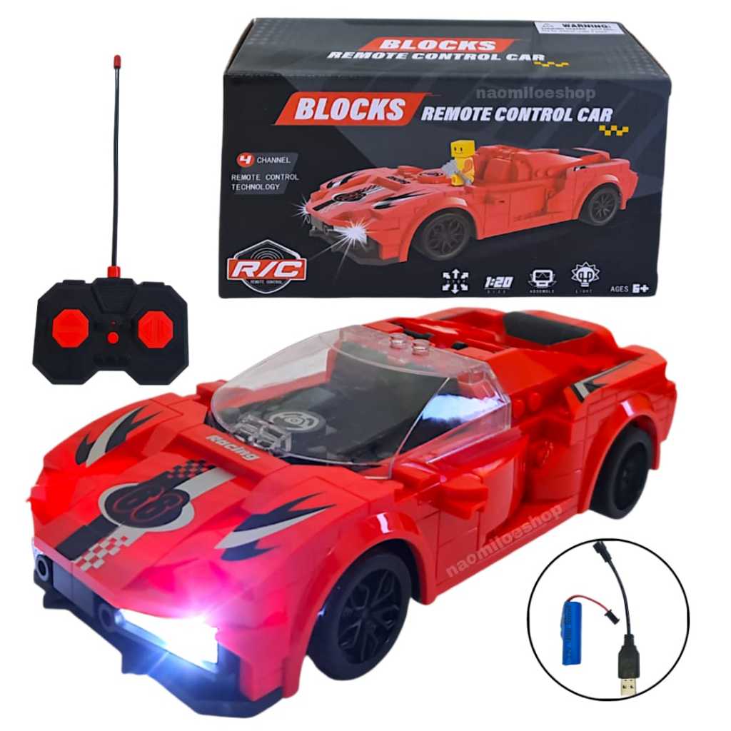 Jual RC BRICK CAR FIGURE TOY Mainan Mobil Remote Control Block RC ...