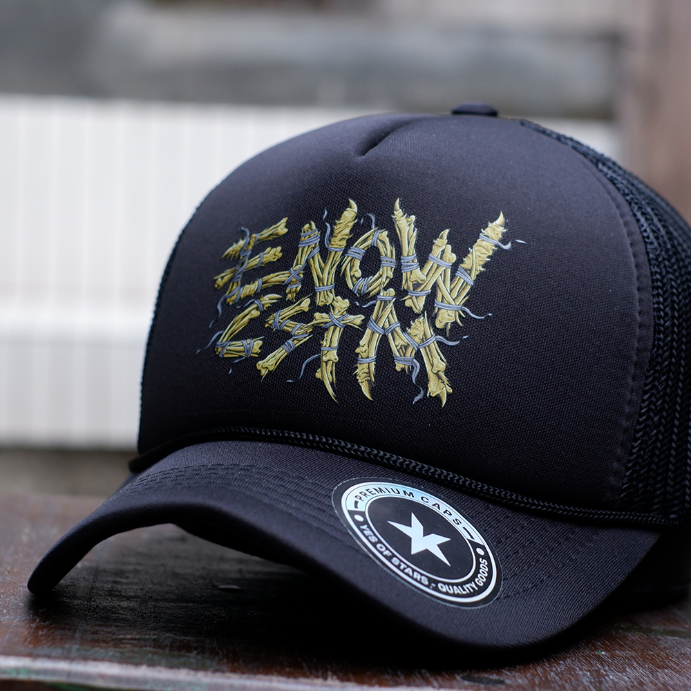 Jual ENOW Topi trucker / Jaring Premium / Tulang 3 | Shopee Indonesia