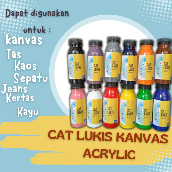 Jual CAT LUKIS/CAT KANVAS ACRYLIC 100 ML BACA DESKRIPSI SEBELUM MEMBELI ...