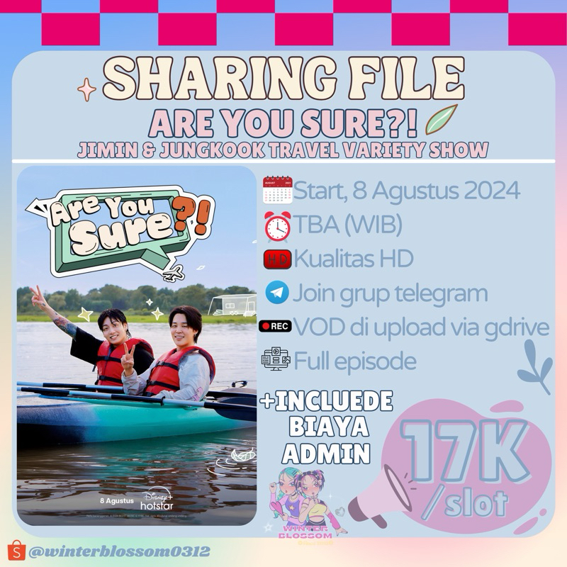 Jual [SHARING FILE] JIMIN & JUNGKOOK ‘ARE YOU SURE?!’ 2024 (WAJIB BACA DESKRIPSI PRODUK ...
