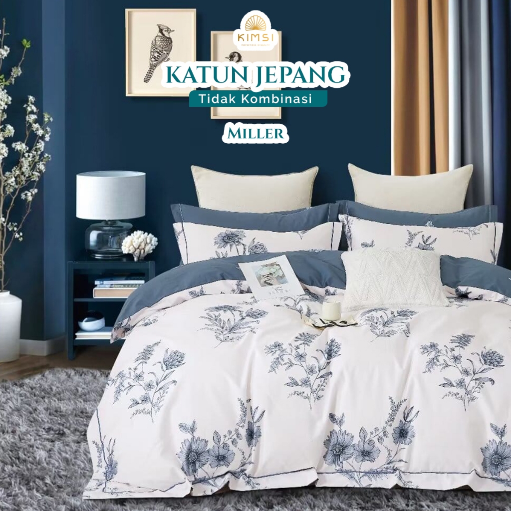 Jual Sprei Dan Bedcover Set Katun Jepang Premium Kimsi Ukuran 160x200-200x200 Seprai Cotton ...