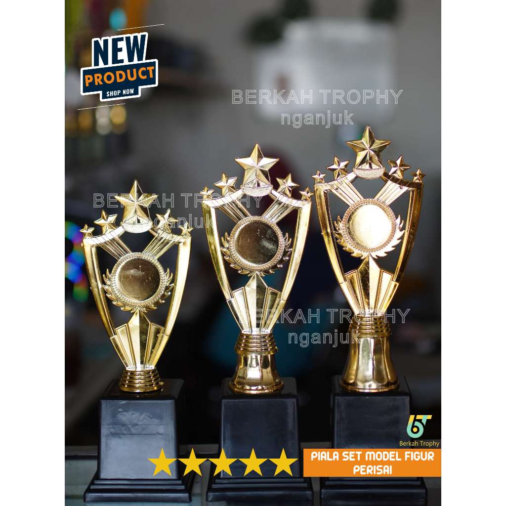 Jual Piala Ring Set Lomba Juara 123 Murah ( PIALA KODE F.PR 1 SET ) | Shopee Indonesia