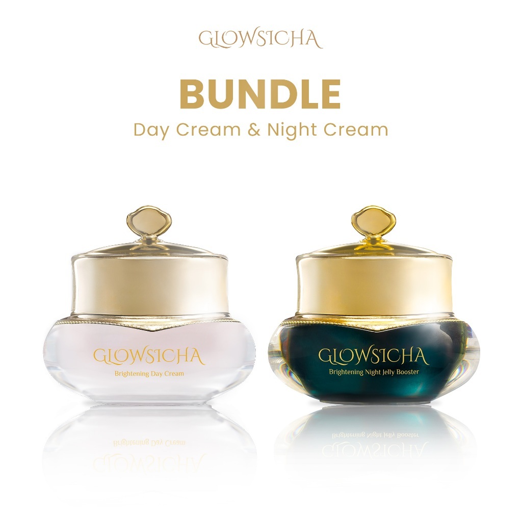Jual Glowsicha Paket Lengkap Krim Wajah Siang dan Malam - Brightening ...