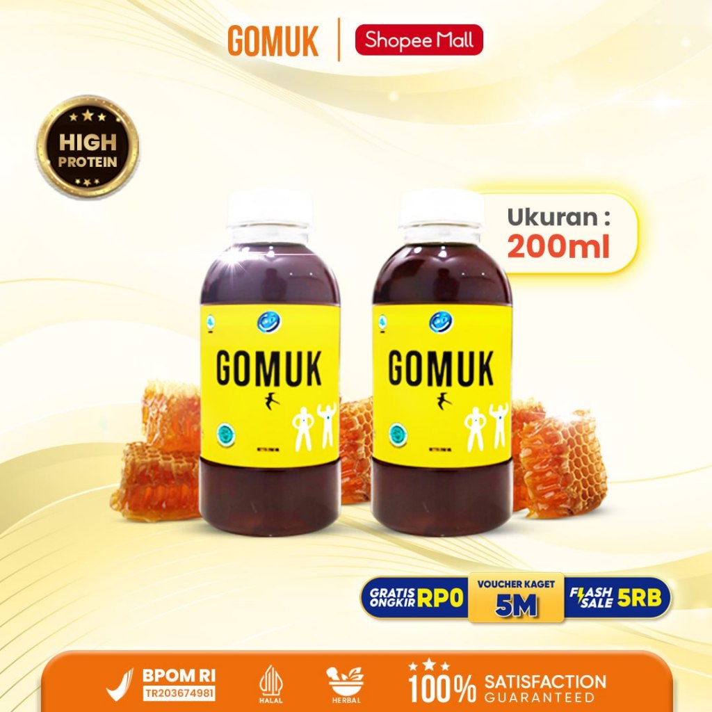 Jual Gomuk Kesehatan/ Gomuk Madu isi 200ml/ Bundling 2Botol/ Solusi ...