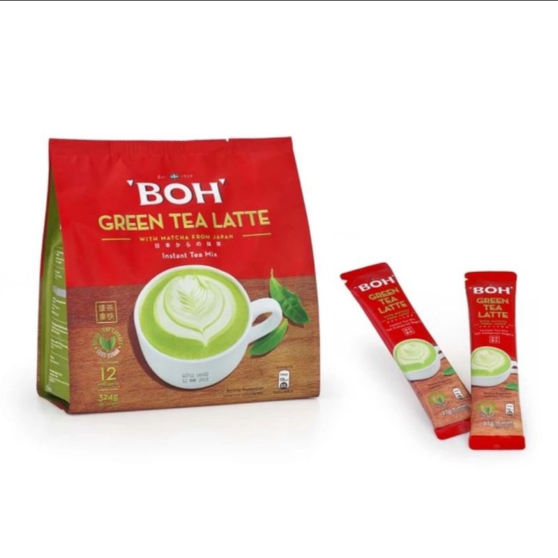 Jual ECERAN - BOH instant tea mix green tea latte produk (1 sachet ...