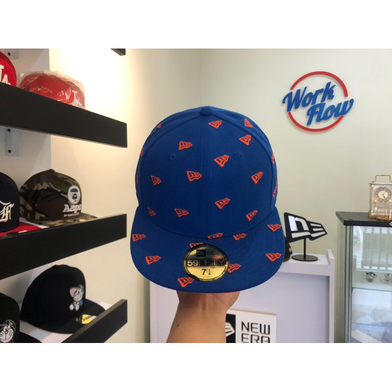 Jual New Era 59fifty all over mini flag logo (bordir) | Shopee Indonesia