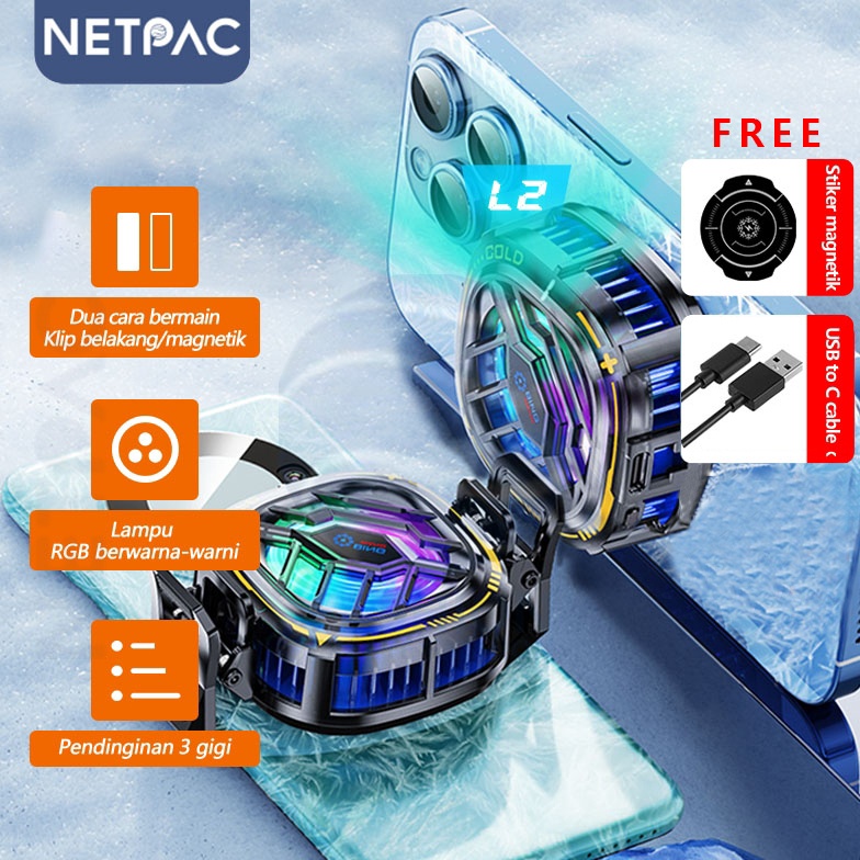 Jual KODE F65A NETPAC Fan Cooler X76 Funcooler pendingin hp Adjust Gear ...