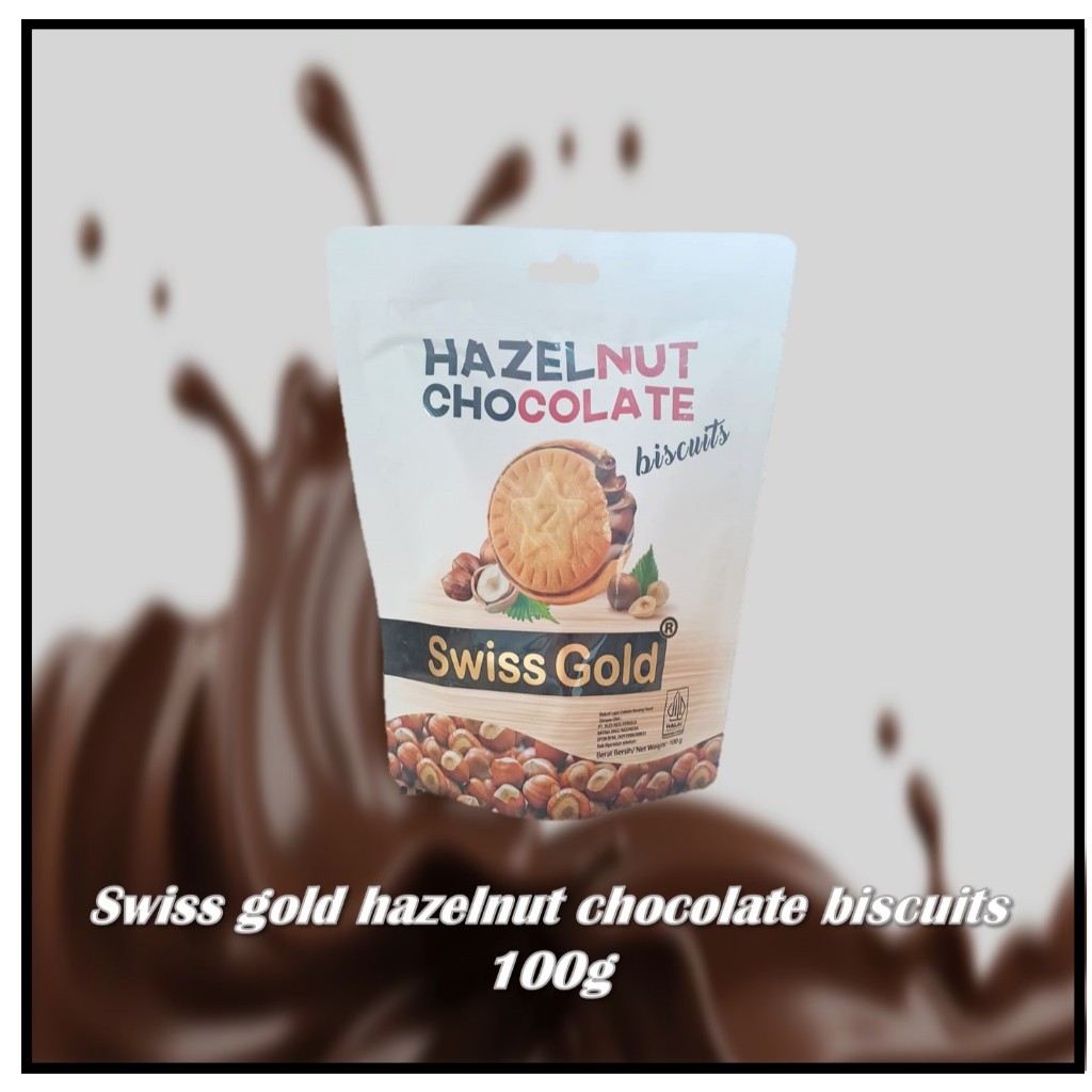 Jual Swiss gold hazelnut chocolate biscuits 100g | Shopee Indonesia