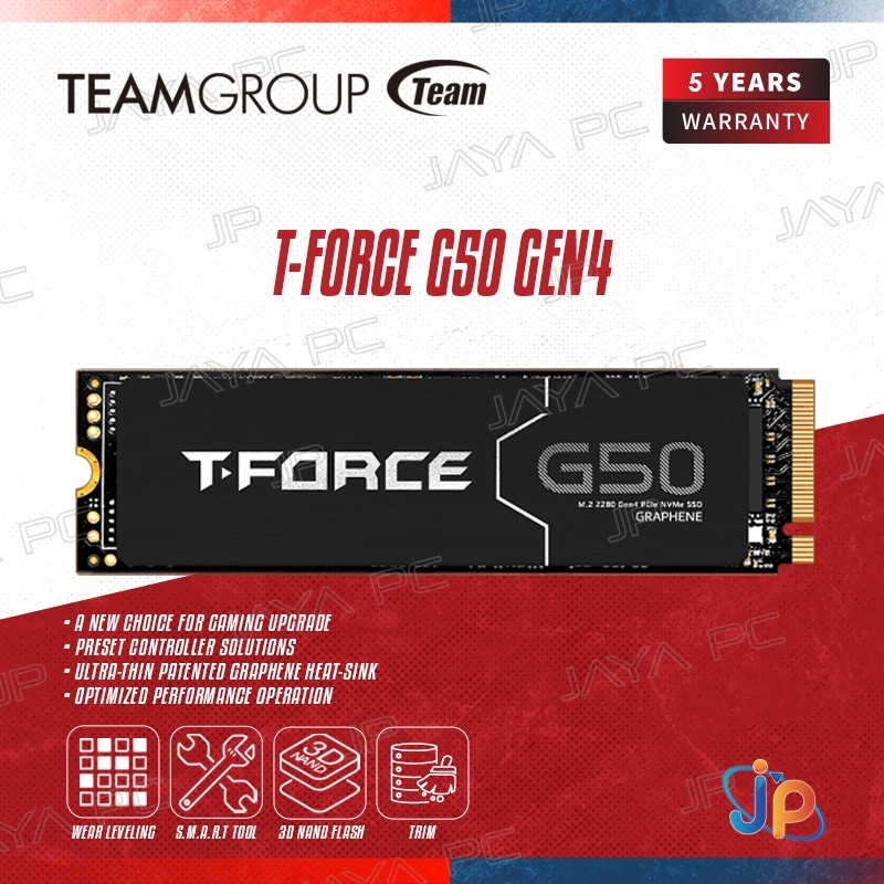 Jual Team SSD T-Force G50 M.2 Pcie Gen4 Nvme 2280 1TB - M2 1 TB ...