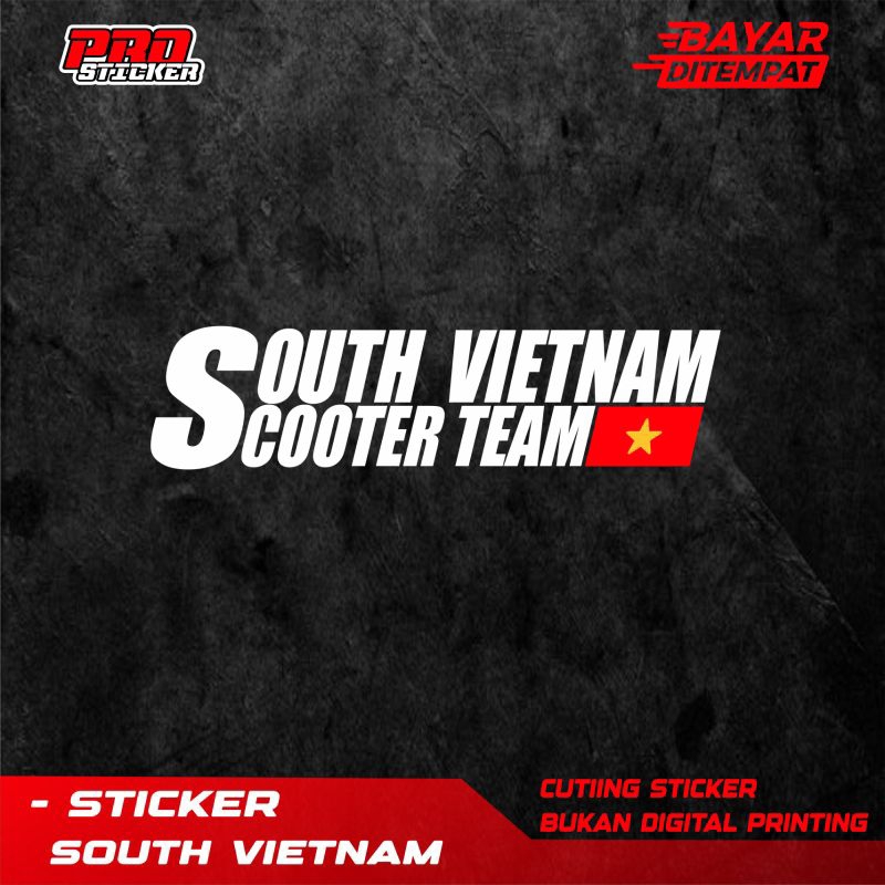 Jual STIKER VIRAL SOUTH VIETNAM SCOOTER TEAM MATIC | Shopee Indonesia