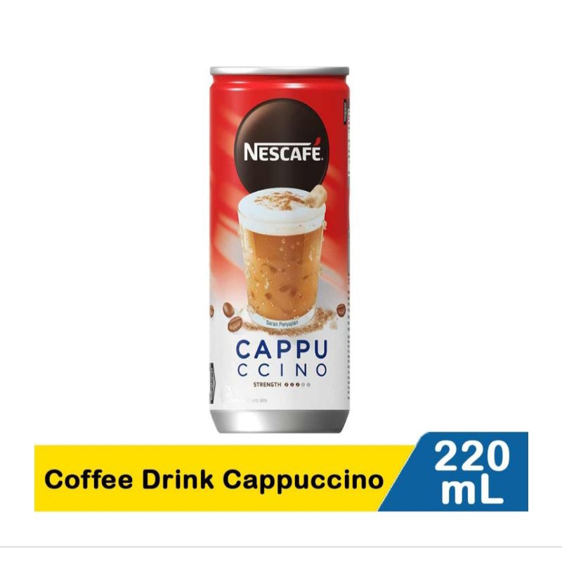 Jual Nescafe Coffee Cappuccino Drink Kaleng 220ml | Shopee Indonesia
