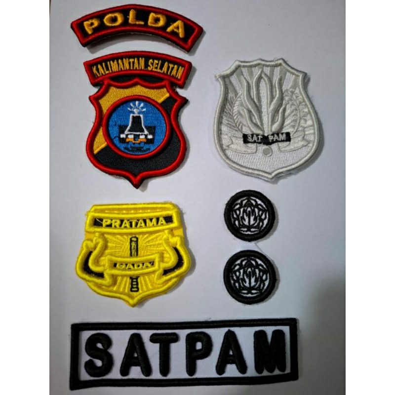 Jual ATRIBUT SATPAM LOGO POLDA REQUEST BORDIR TIMBUL 3D | Shopee Indonesia