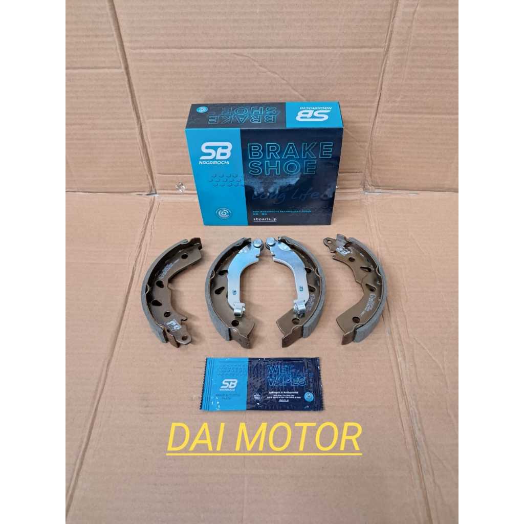Jual Kampas rem belakang Brake shoe nissan March Original SB Nagamochi japan | Shopee Indonesia