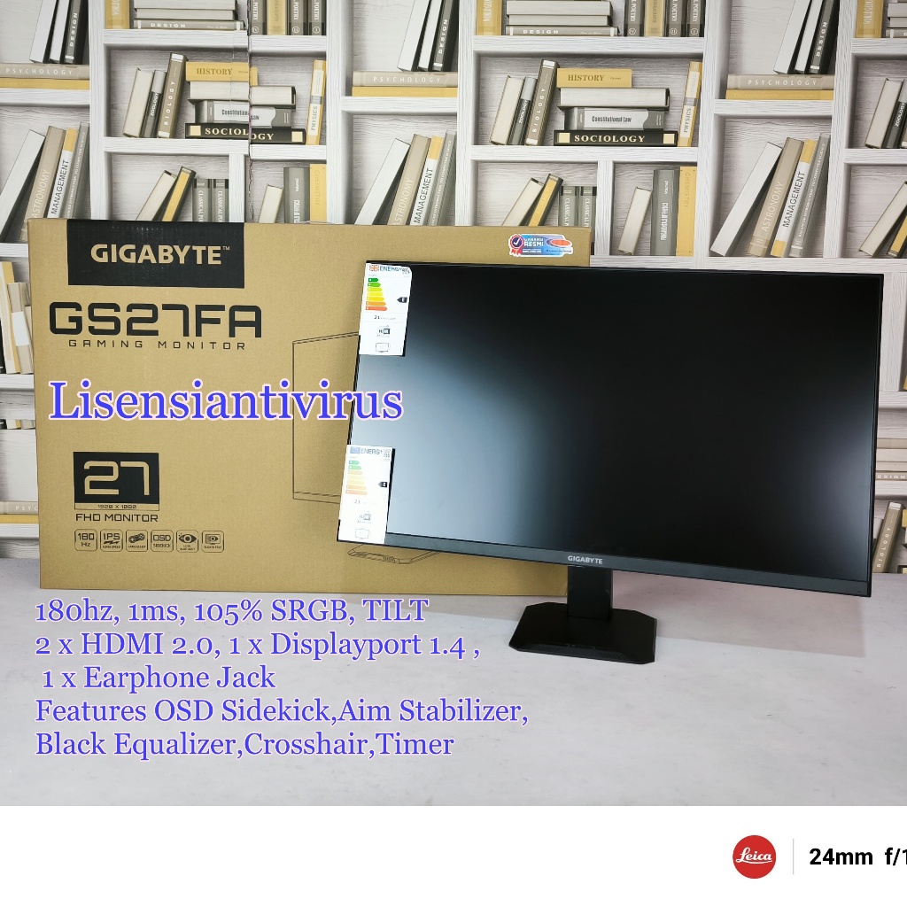 Jual Premium Gaming Monitor Gigabyte GS27FA 27" 1ms IPS 180Hz 105%SRGB ...